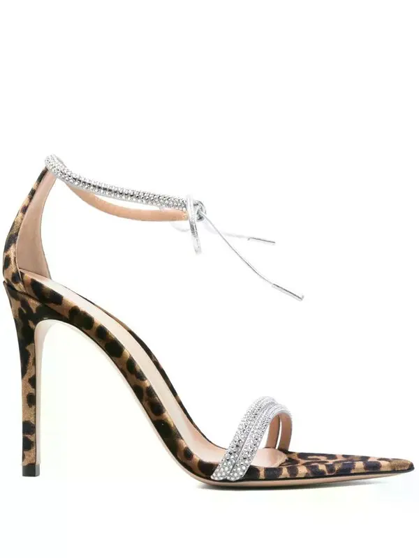 GIANVITO ROSSI 105mm Montecarlo Sandals - Silver