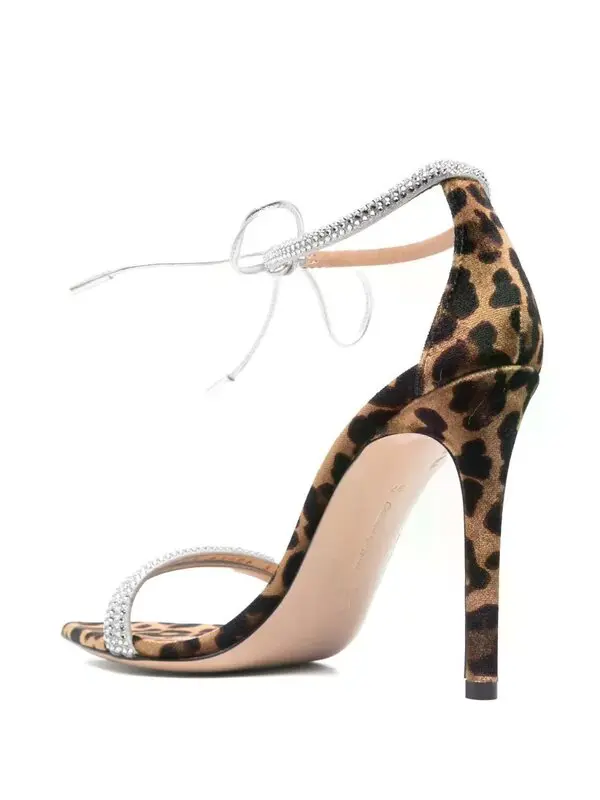 GIANVITO ROSSI 105mm Montecarlo Sandals - Silver