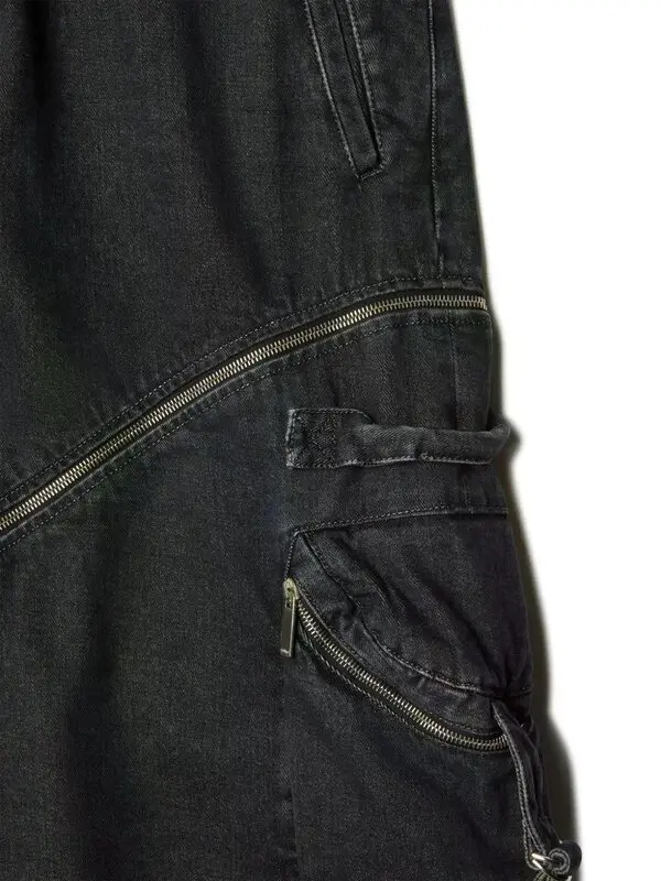 Off-White Zip Detail Denim Cargo Pants