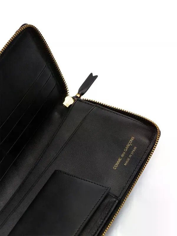 Comme Des Garçons Logo-print Leather Wallet - Black