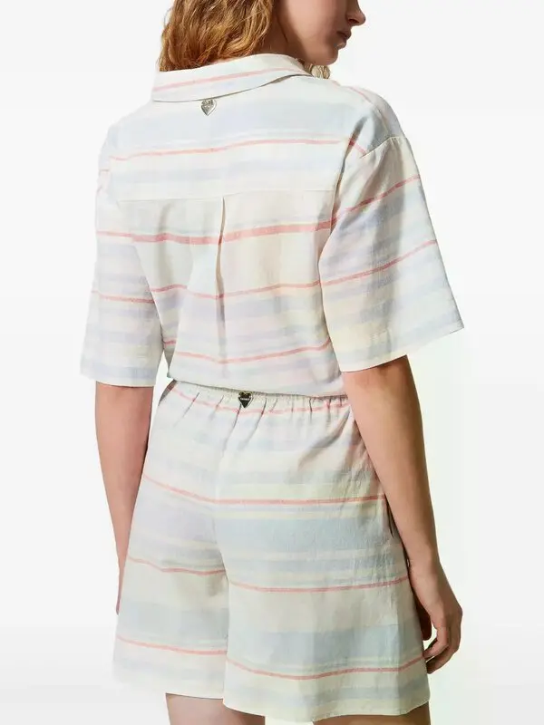 TWINSET Striped Drawstring Shorts