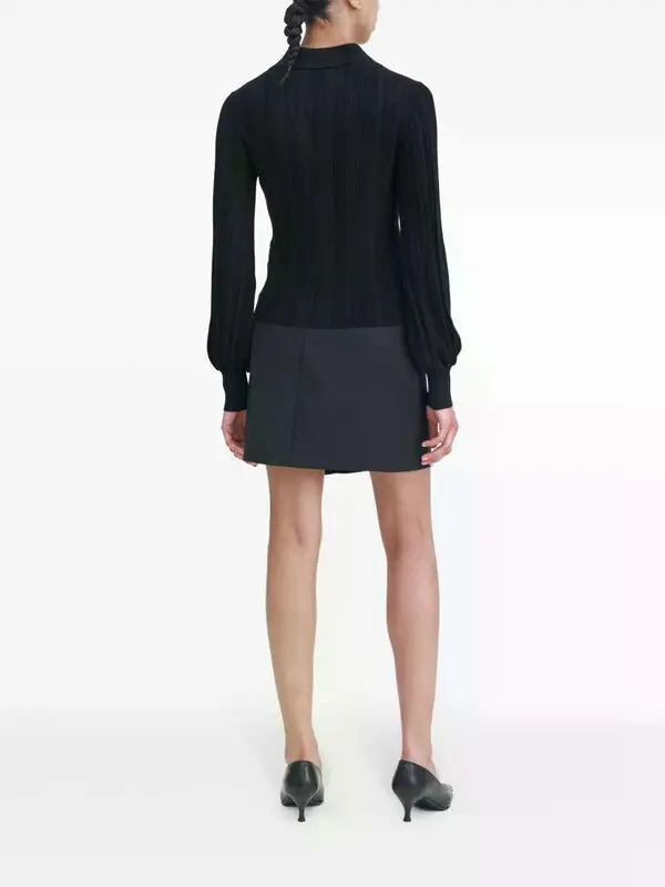 Filippa K Braid Knit Cardigan - Black