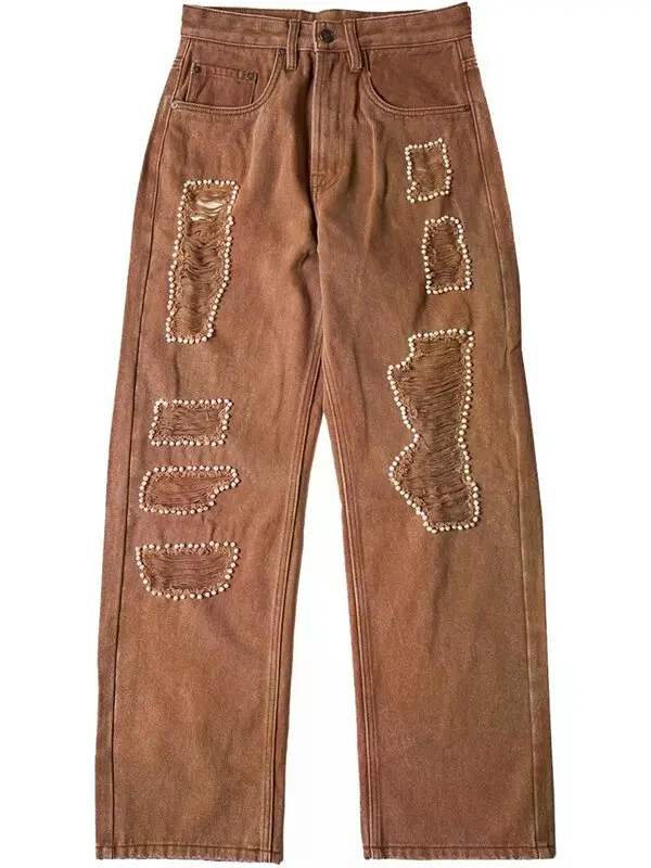 GLASS CYPRESS Embellished Jeans