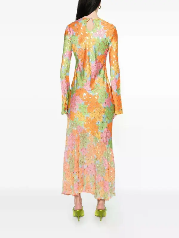 NEVER FULLY DRESSED Alaia Floral Print Dress