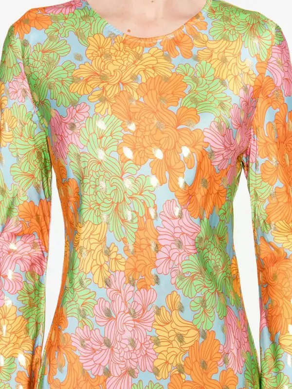 NEVER FULLY DRESSED Alaia Floral Print Dress