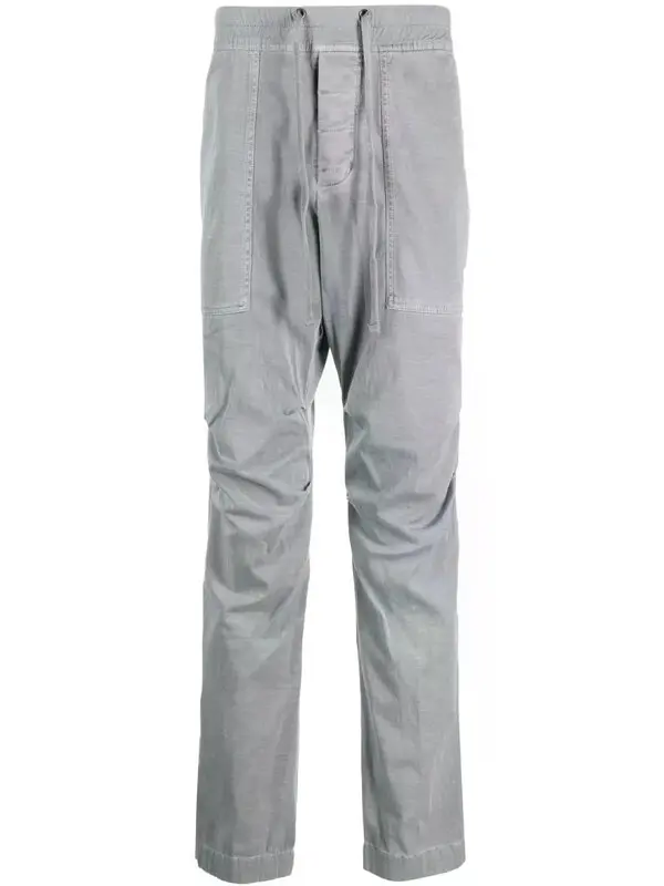 JAMES PERSE Drawstring Straight-leg Trousers - Blue