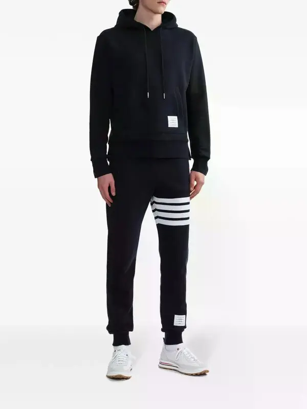 Thom Browne Rwb Stripe Loopback Hoodie