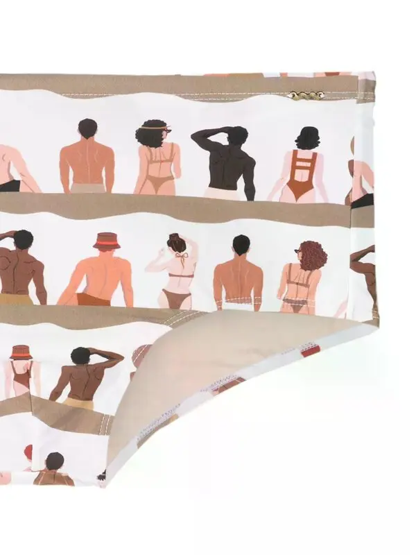 AMIR SLAMA Graphic-print Swim Shorts