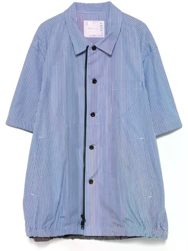 Sacai Striped Shirt - Blue