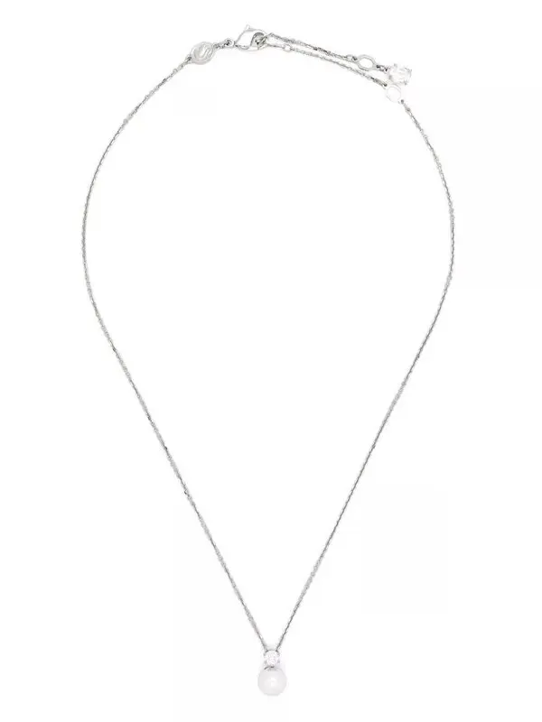 SWAROVSKI Matrix Pearl Pendant Necklace - Silver