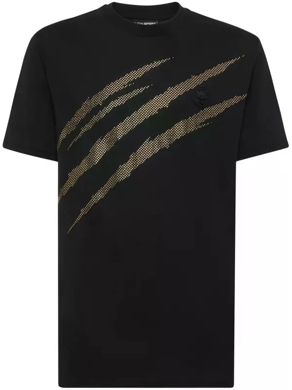 PLEIN SPORT Scratch-print T-shirt