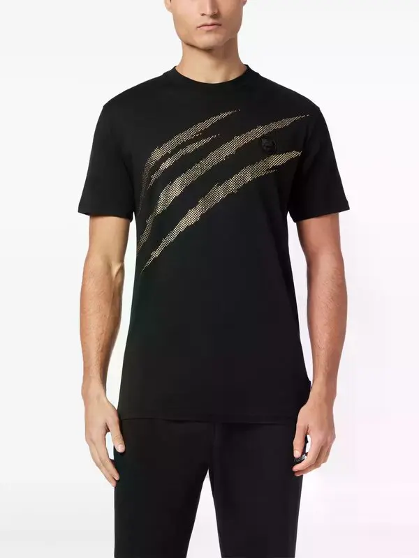 PLEIN SPORT Scratch-print T-shirt