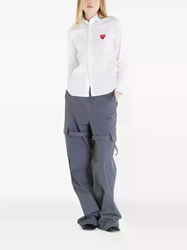 Play Comme Des Garcon Heart-patch Shirt