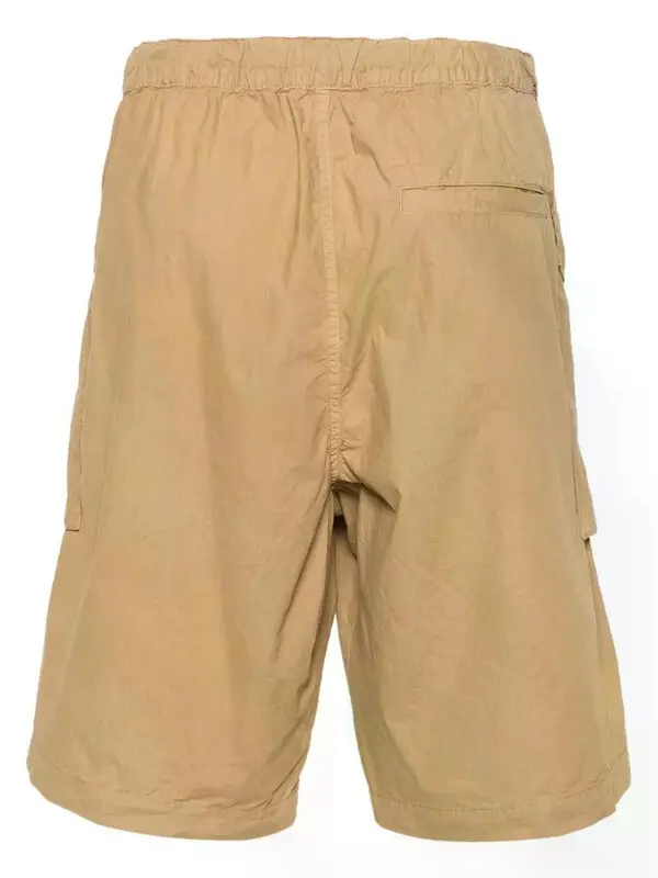 Aspesi Logo-patch Cotton Cargo Shorts - Neutrals