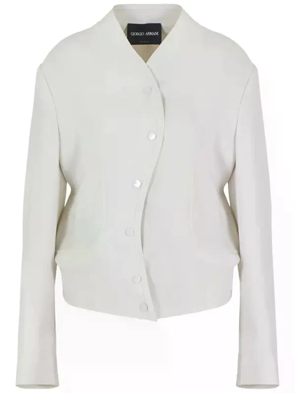 Giorgio Armani Collarless Drop-shoulder Jacket