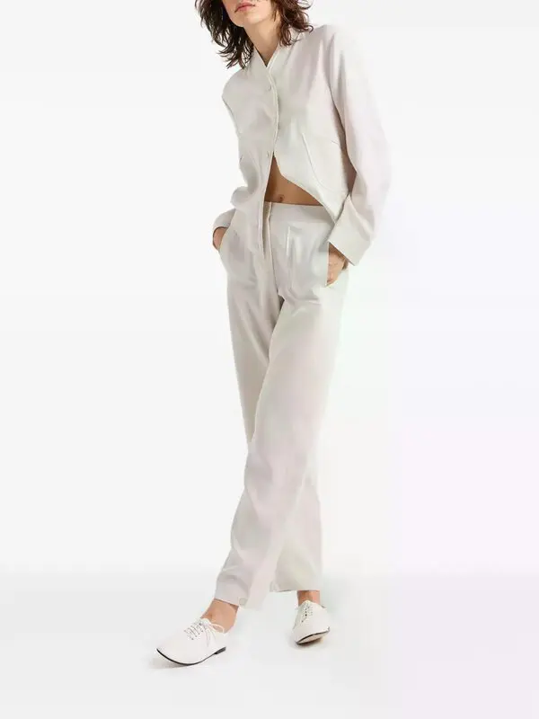 Giorgio Armani Collarless Drop-shoulder Jacket