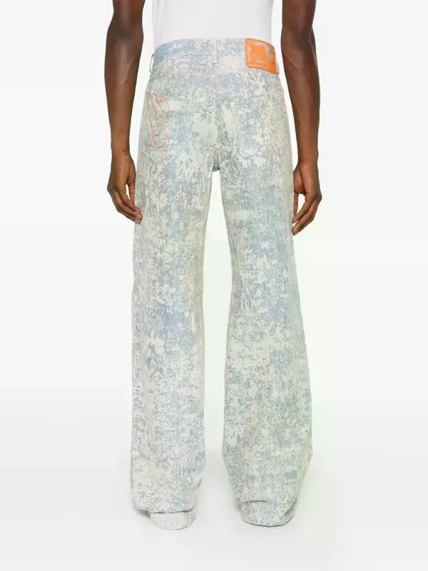 PDF Dust-effect Straight-leg Jeans