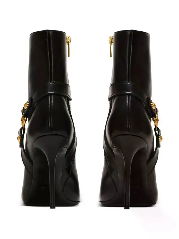 Balmain Eva 95mm Logo-plaque Ankle Boots