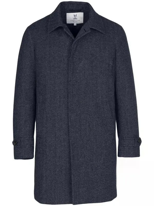 NORWEGIAN WOOL Single-breasted Down-filled Coat