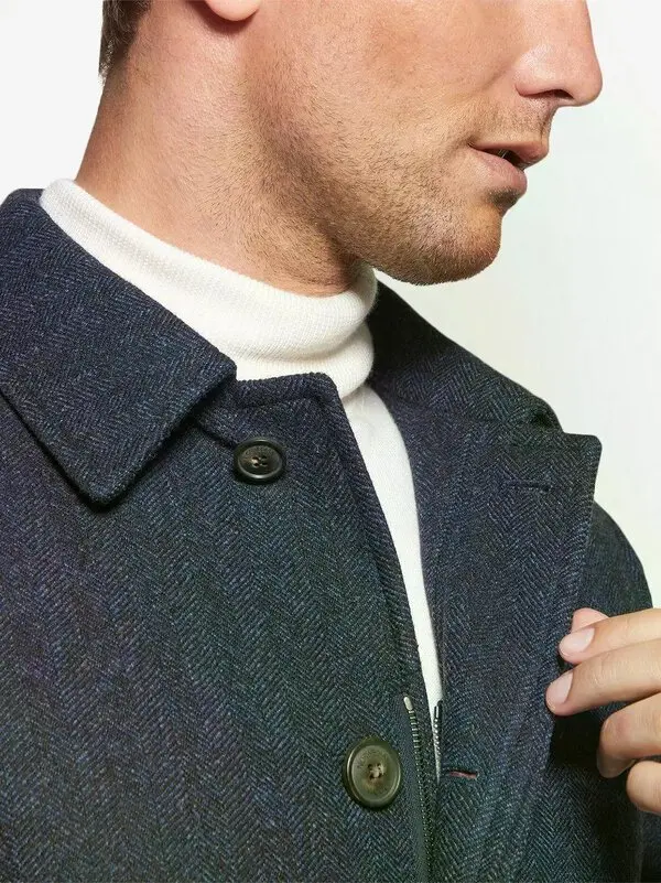 NORWEGIAN WOOL Single-breasted Down-filled Coat
