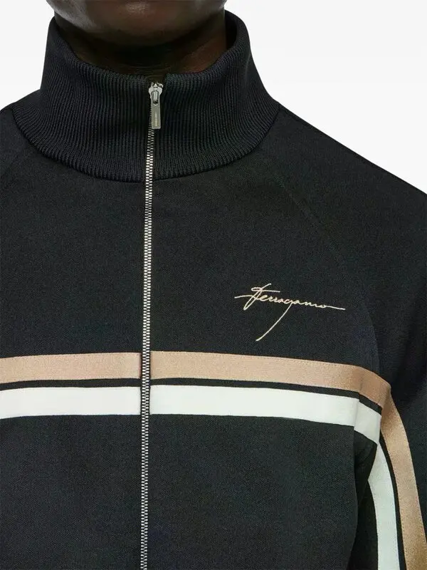 FERRAGAMO Logo-engraved Zip-up Jacket