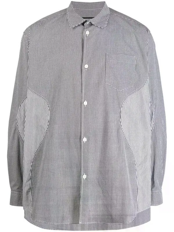 Undercover Mixed-print Cotton Shirt