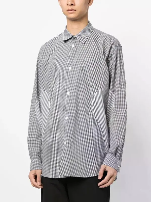 Undercover Mixed-print Cotton Shirt