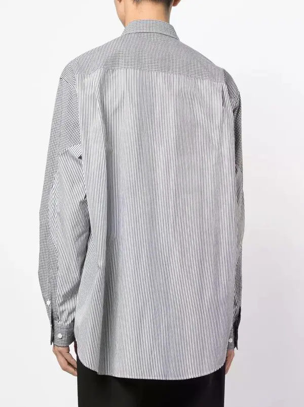 Undercover Mixed-print Cotton Shirt