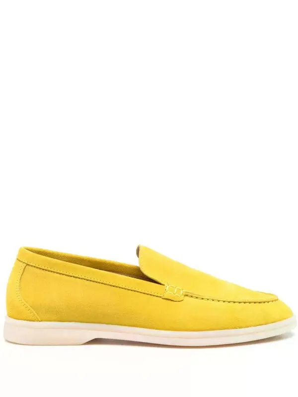 SCAROSSO Suede Loafers - Yellow