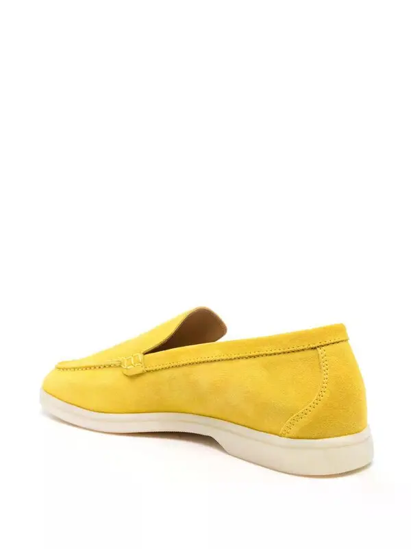 SCAROSSO Suede Loafers - Yellow