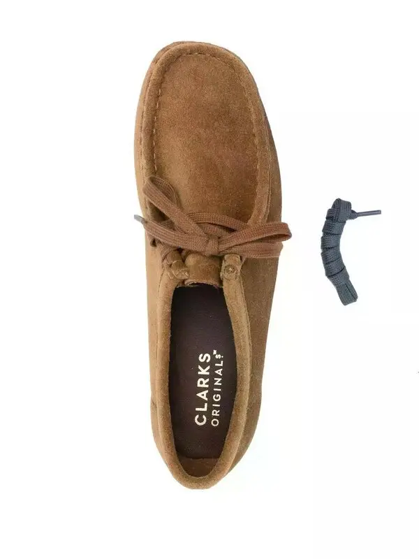 Clarks Suede Lace-up Oxford Shoes - Brown