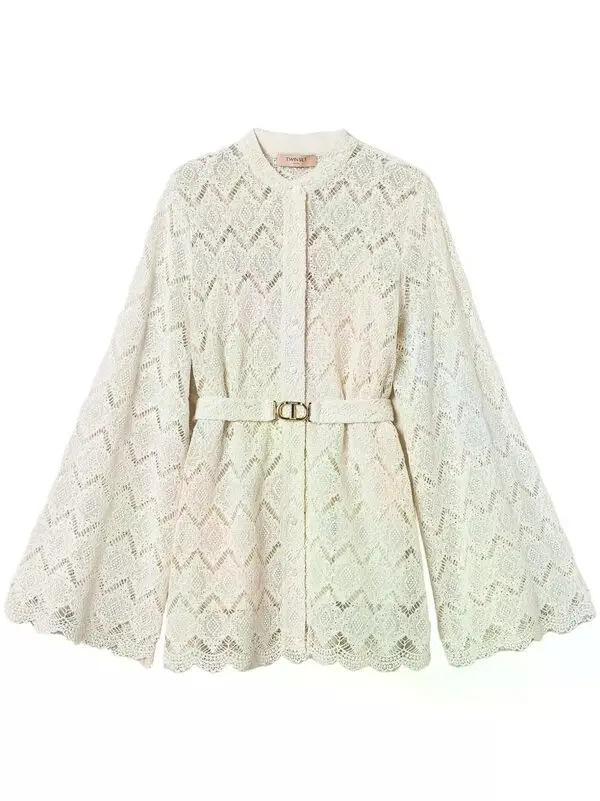 TWINSET Macramé Lace Shirt