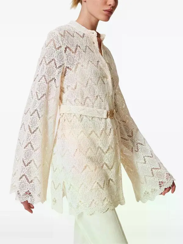 TWINSET Macramé Lace Shirt