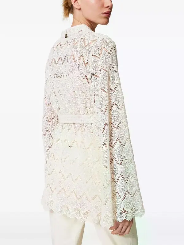 TWINSET Macramé Lace Shirt
