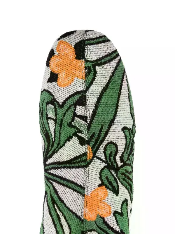 La DoubleJ Edie 40mm Floral Jacquard Boots