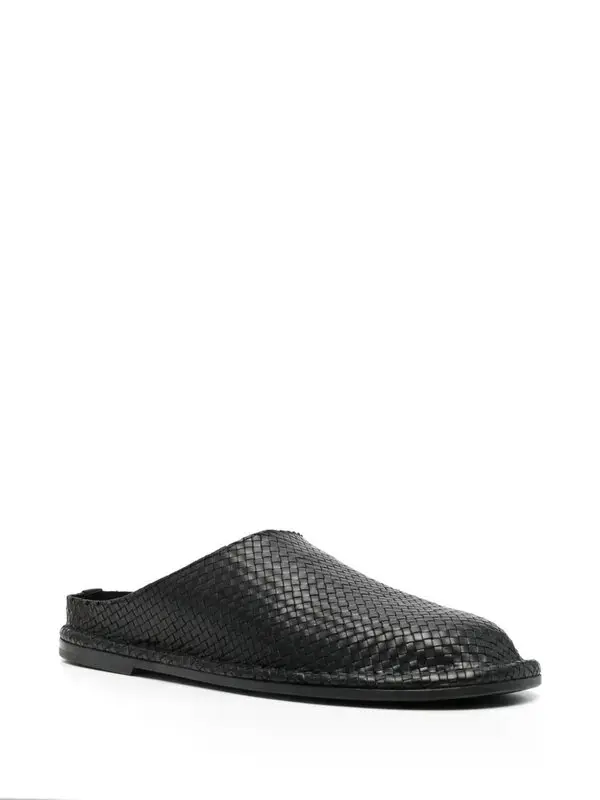 BUTTERO® Woven Leather Slippers