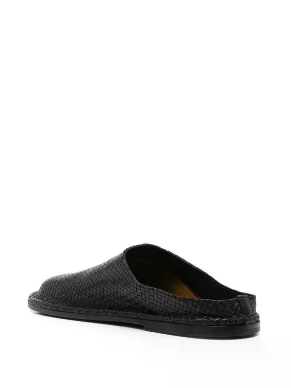BUTTERO® Woven Leather Slippers