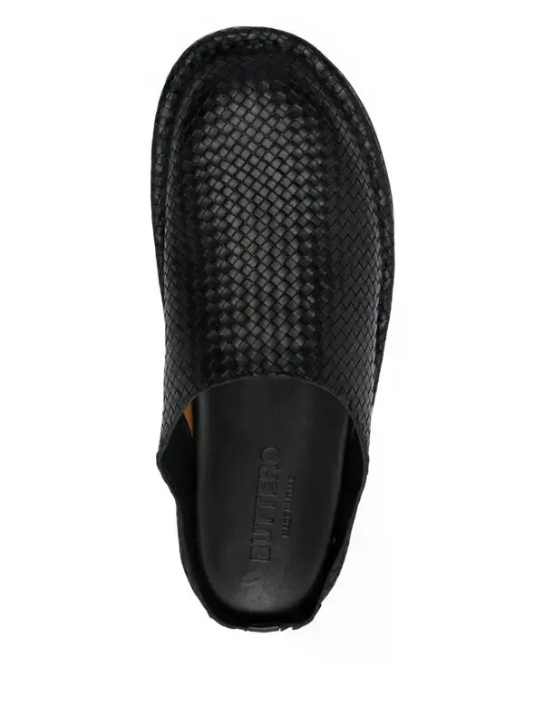 BUTTERO® Woven Leather Slippers