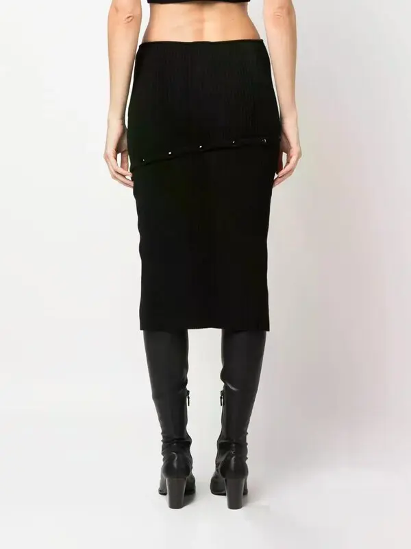 COURREGES Detachable-panel High-waist Skirt