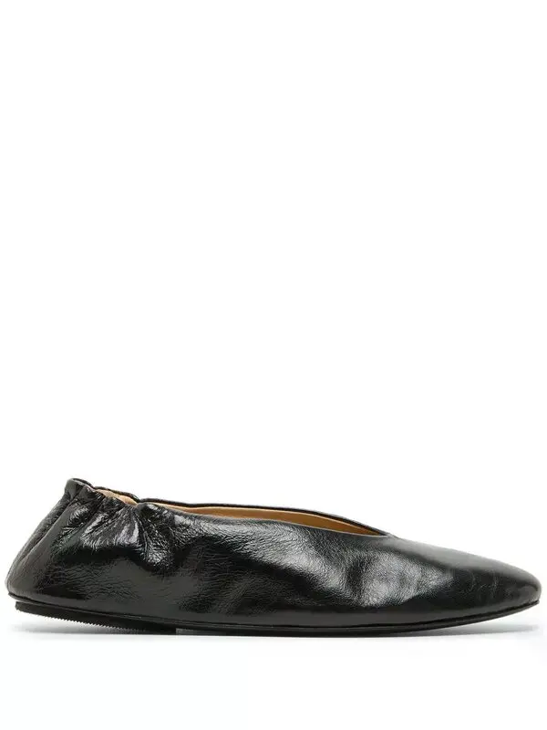 Marsèll Strassico Leather Ballet Flats - Black