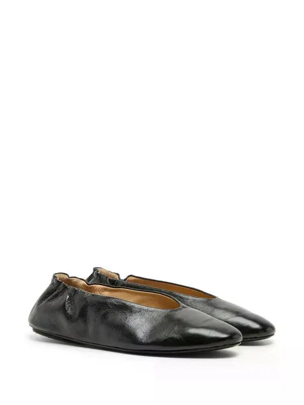 Marsèll Strassico Leather Ballet Flats - Black