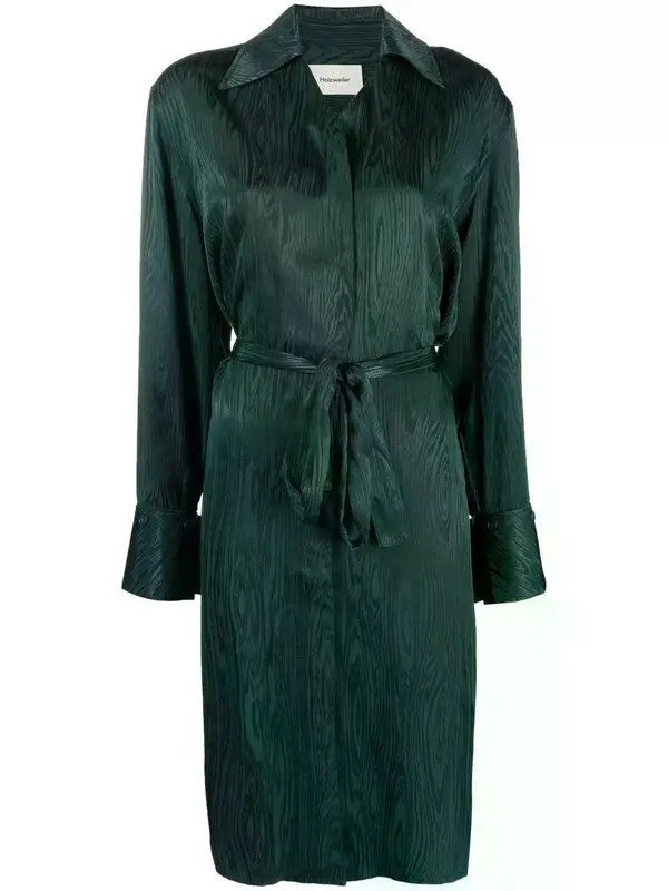 HOLZWEILER Metallic-sheen Shirt Dress