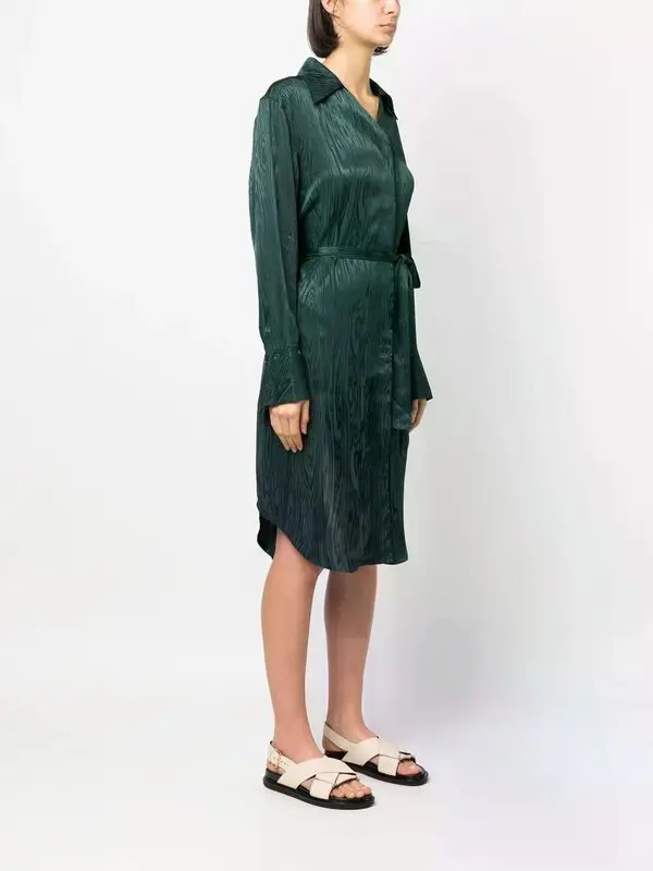 HOLZWEILER Metallic-sheen Shirt Dress