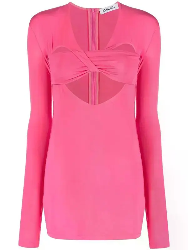 AMBUSH Cut-out Detailing Dress - Pink