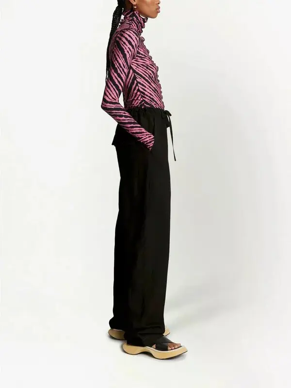 Proenza Schouler White Label Drawstring Straight-leg Trousers