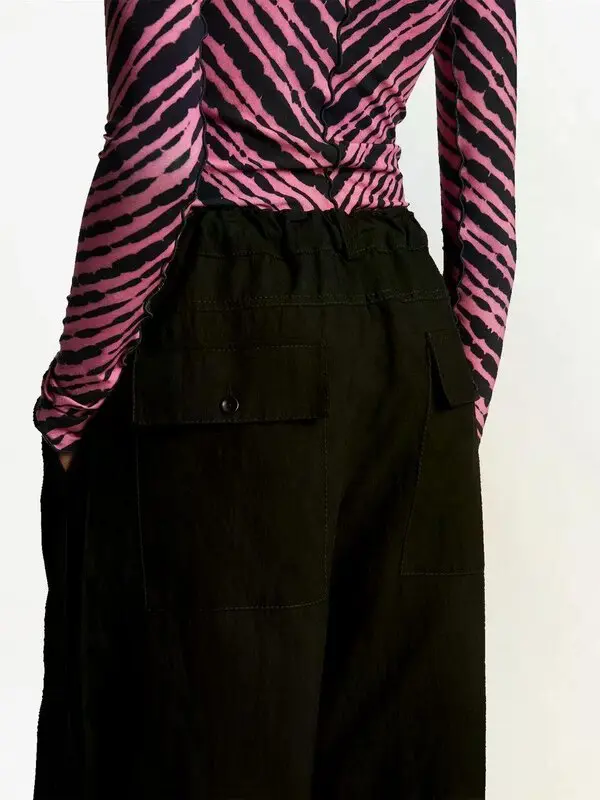 Proenza Schouler White Label Drawstring Straight-leg Trousers