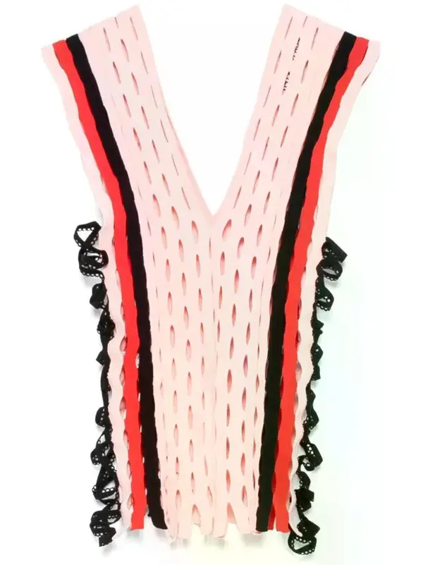SINEAD O'DWYER Squiggle Knitted Top - Pink