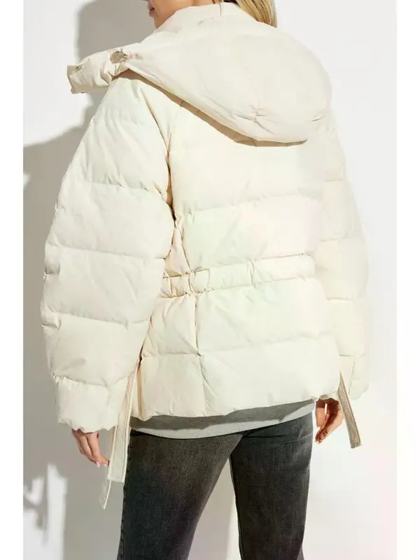 GANNI Embossed Logo Puffer Jacket