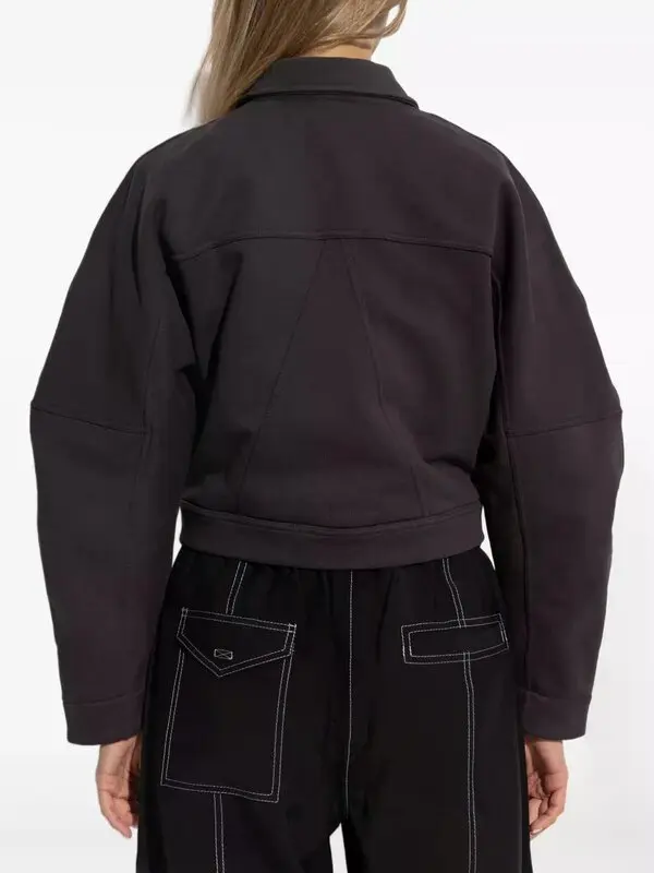 GANNI Cotton Jacket With Embroidered Logo