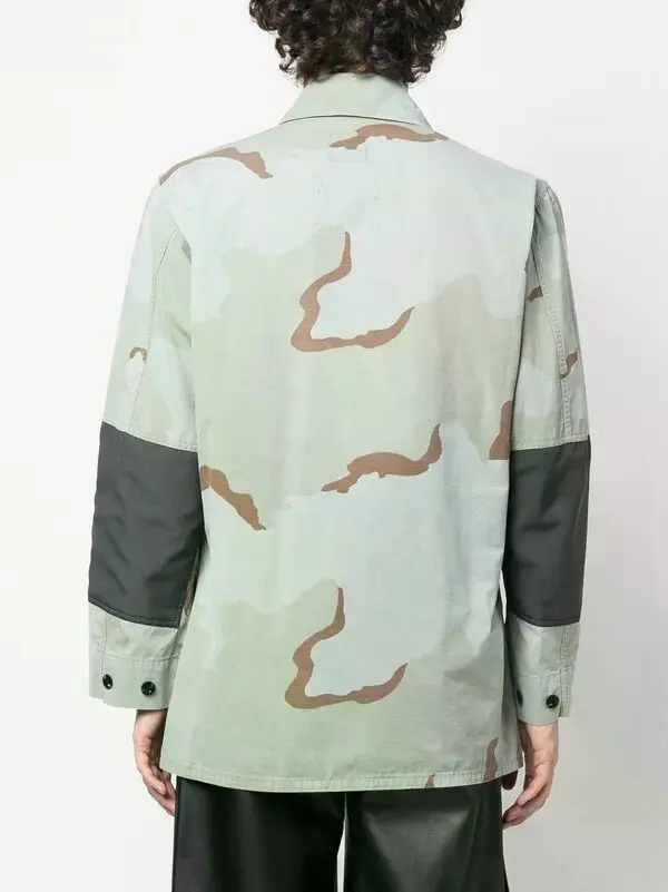 OAMC Re:work Camouflage Print Zip-up Shirt Jacket